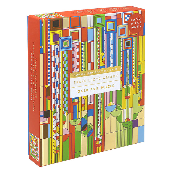Frank Lloyd Wright Saguaro Forms 1000 Piece Foil Stamped Puzzle | Maclin Studio