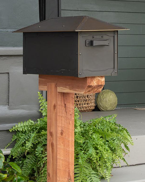 Frank Lloyd Wright Style Mailboxes Arch Style Post Mount Mailbox