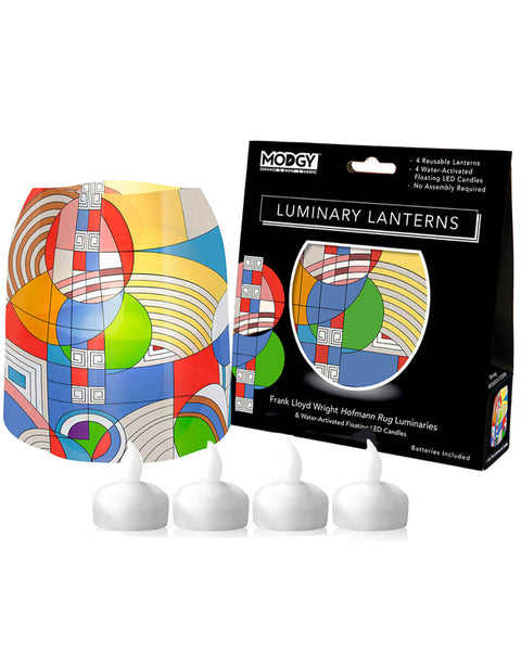 Modgy Frank Lloyd Wright Hoffman Rug Luminaries - Set of Four | Maclin ...