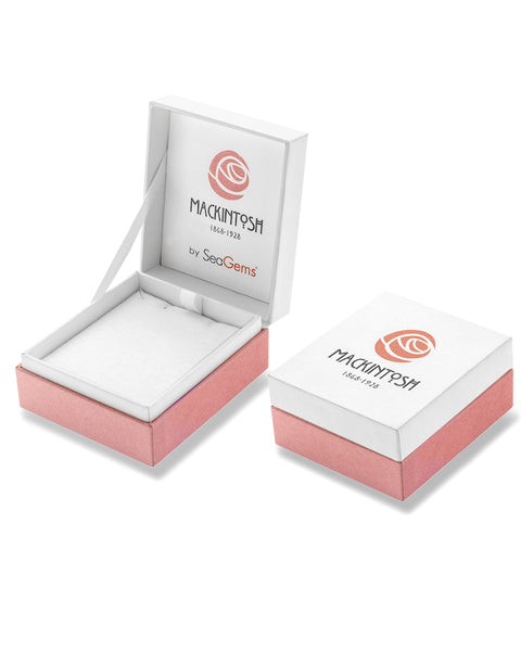 Charles Rennie Mackintosh Tulip Pendant Necklace - Blue | Maclin Studio