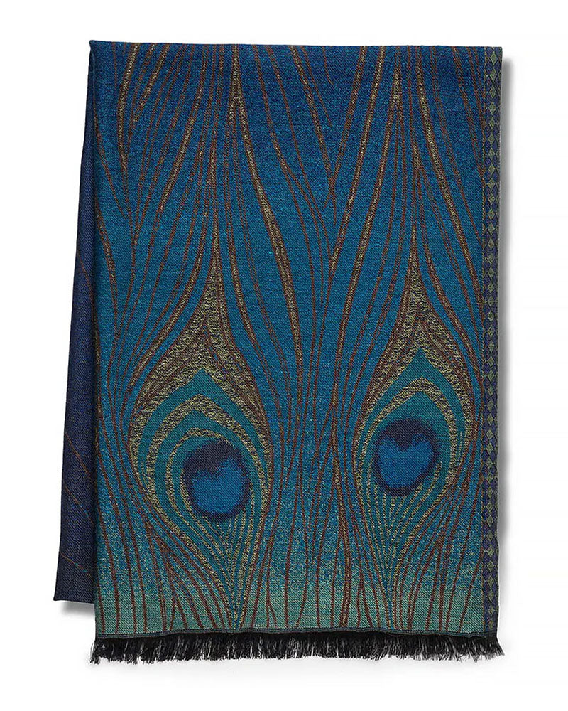 Met Museum Tiffany Peacock Feather Shawl | Maclin Studio