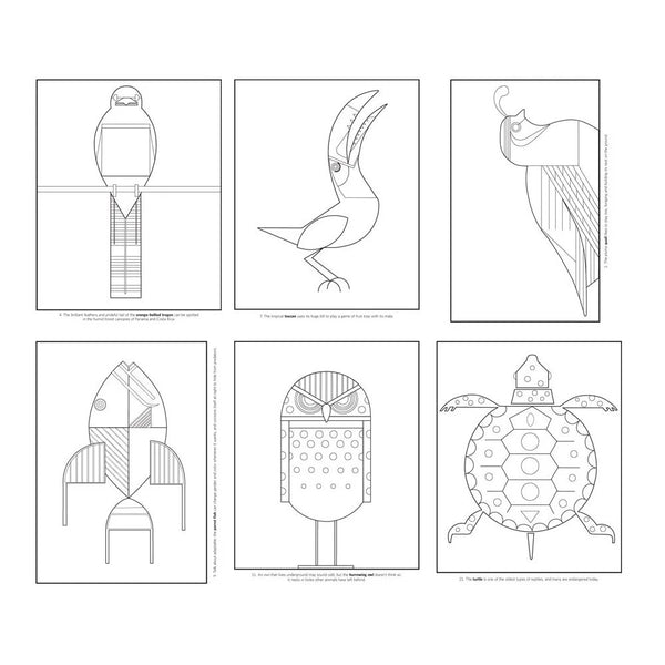 Charley Harper Coloring Book Volume 1 | Maclin Studio